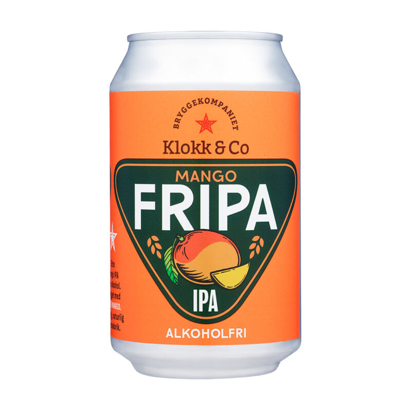 Klokk & Co Mango FRIPA IPA 0,5% (12 x 330ml) - Aaltojuomat