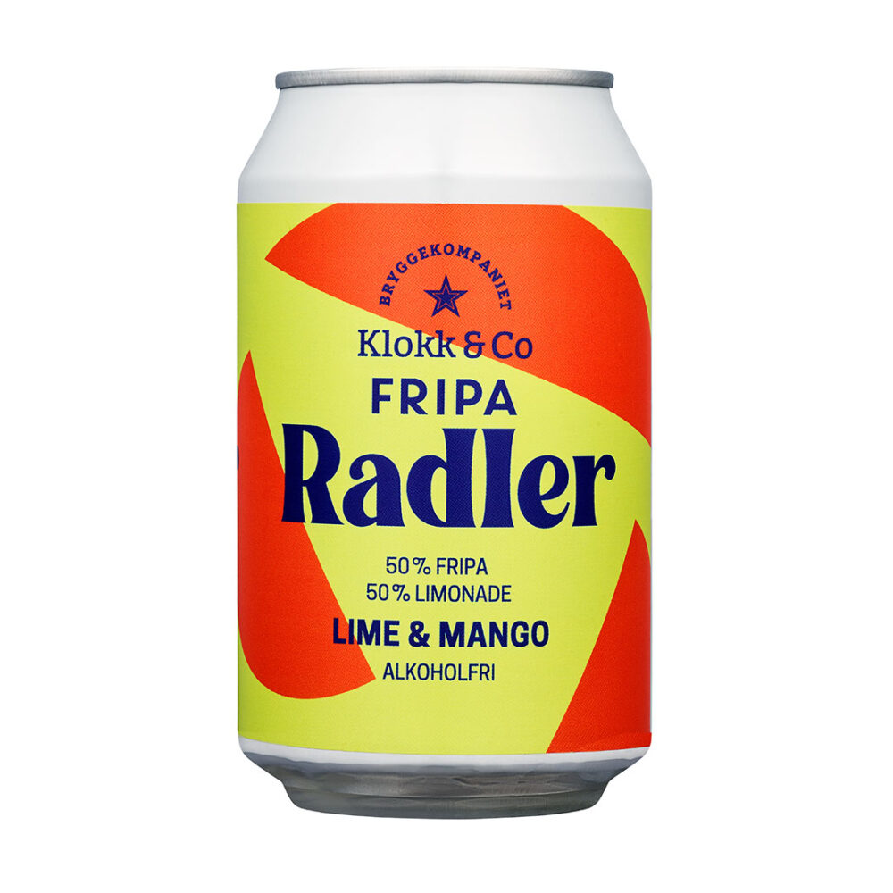 Klokk & Co FRIPA Radler Lime & Mango 0,5% (12 x 330ml) - Aaltojuomat